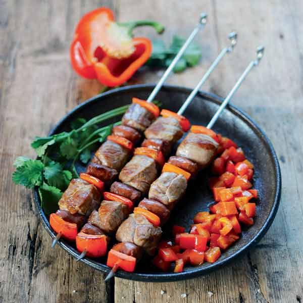 Brochettes à l'agneau et aux merguez